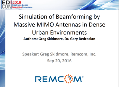 Simulación de formación de haces mediante antenas MIMO masivas en ...